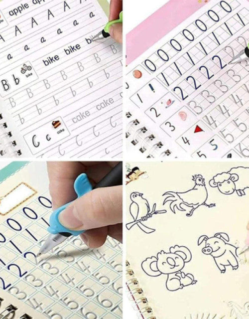 🔷Original SANK MAGIC BOOK 10 REFILL 1 pen GRIP 🌈 / KIDS learning BO